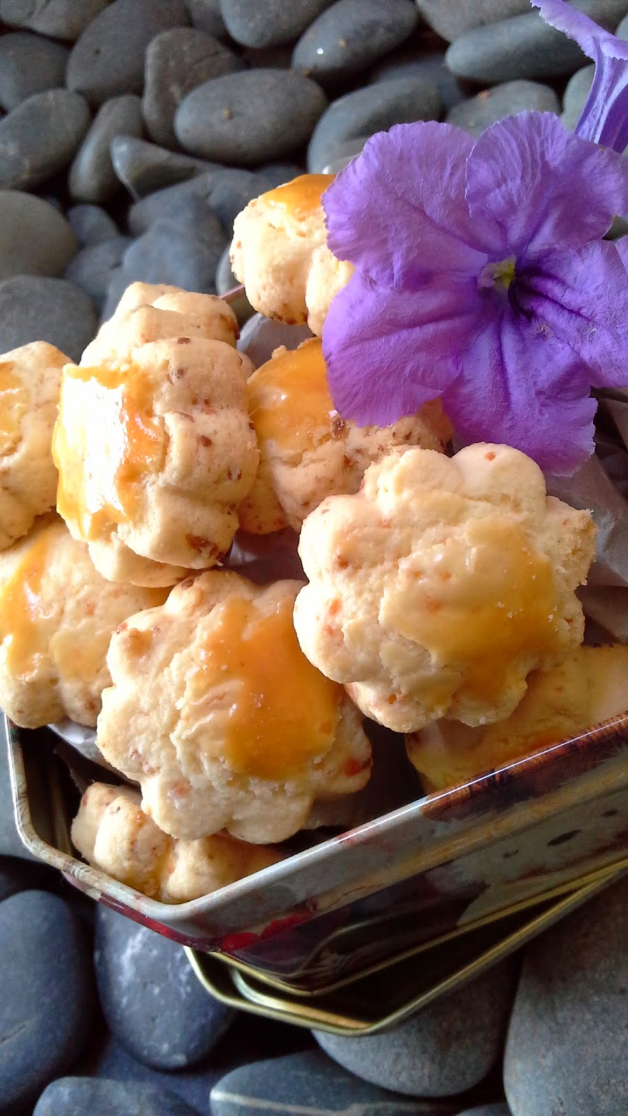 Laman Dapur Helen: BISKUT SAGO CHEESE